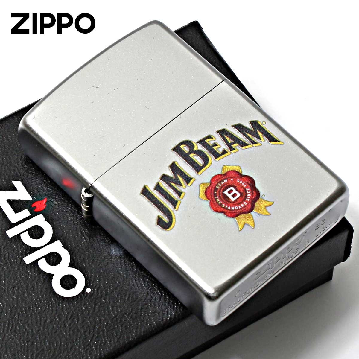 【楽天市場】Zippo ジッポライター ジムビーム ロゴ 酒 Jim Beam Logo Z205-104646 メール便専用商品：輸入雑貨の ...