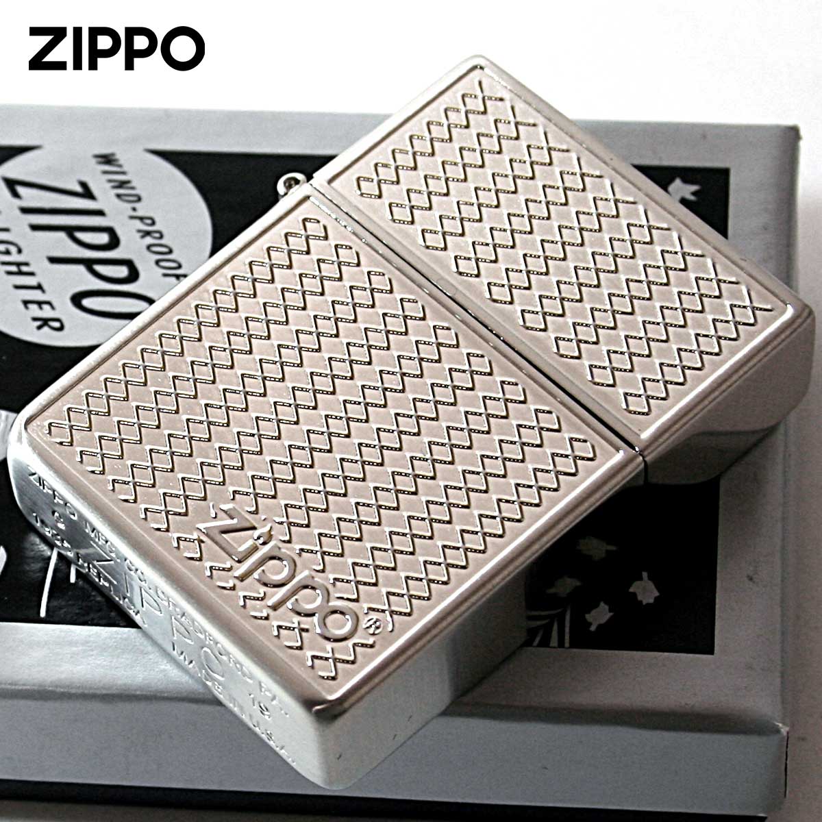 【楽天市場】Zippo ジッポライター 1935レプリカ グリルメッシュ ニッケルサテン 両面加工 1935 Grill Mesh Nickel SATIN B メール便専用商品：輸入雑貨の ...