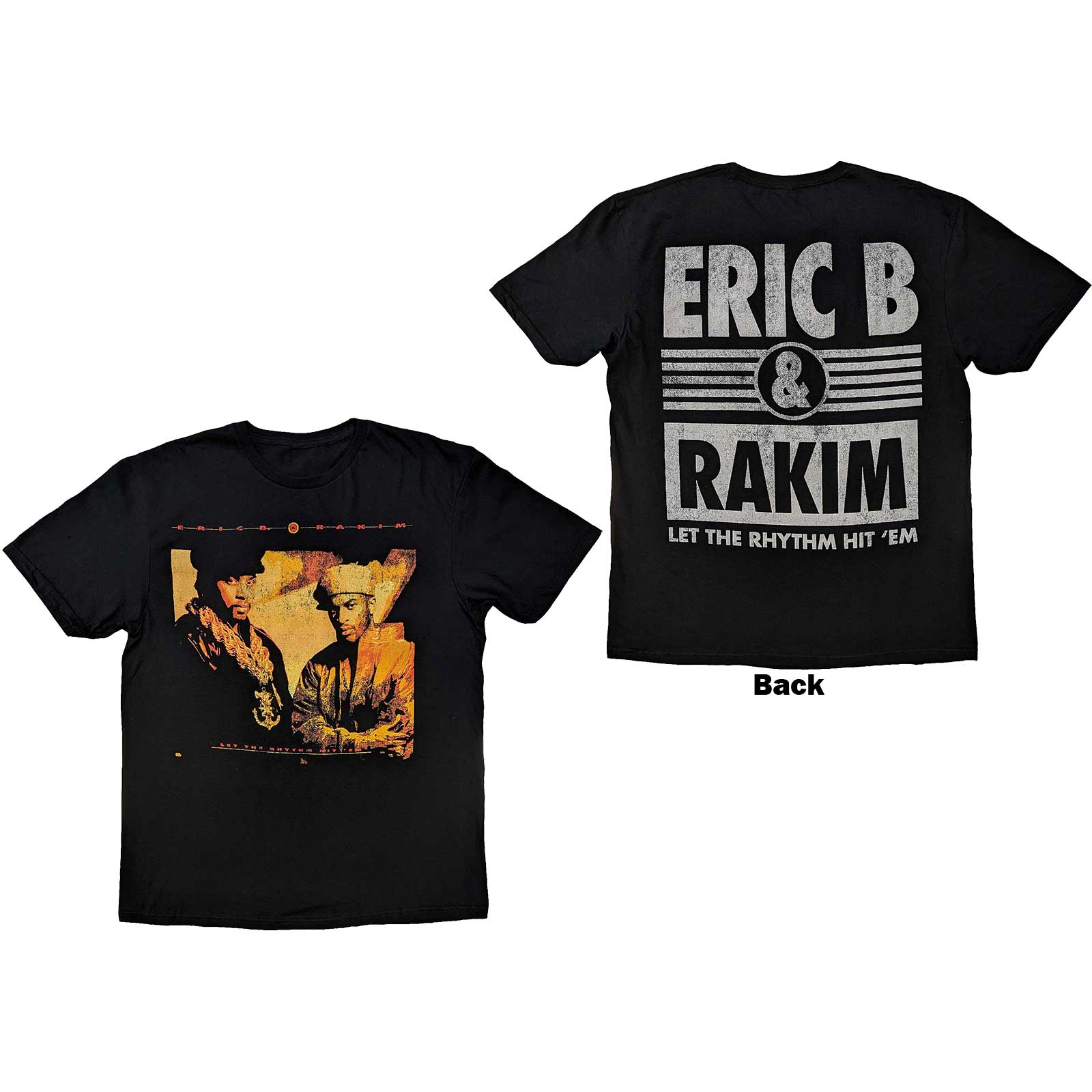 【楽天市場】ERIC B. & RAKIM UNISEX T-SHIRT: LET THE RHYTHM BEGIN (BACK PRINT ...