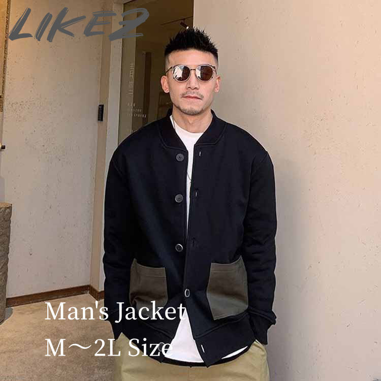 【楽天市場】【2025春新作】 ジャケット ライトアウター コート 長袖 ショート メンズ 春 秋 ブラック M L 2l L4t26：likez ダウンコート ファー レザー