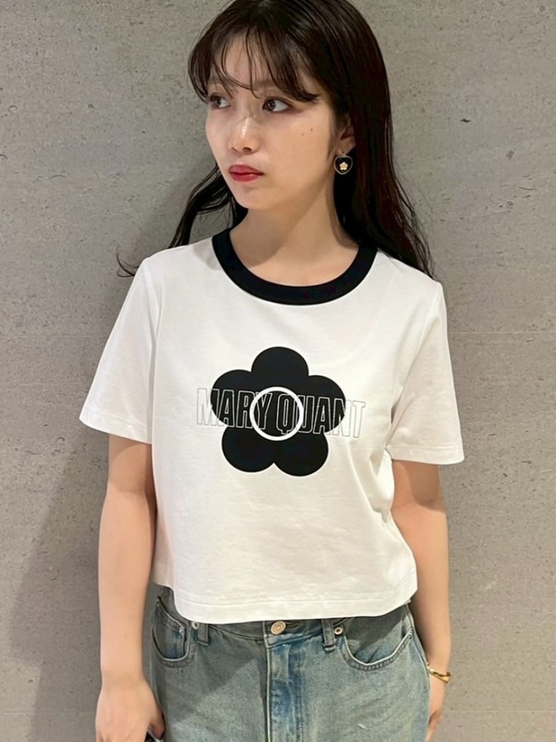 【楽天市場】【LILY BROWN×MARY QUANT】グリッターロゴリンガーTシャツ LILY BROWN リリーブラウン トップス カットソー・Tシャツ レッド ホワイト【送料無料 ...