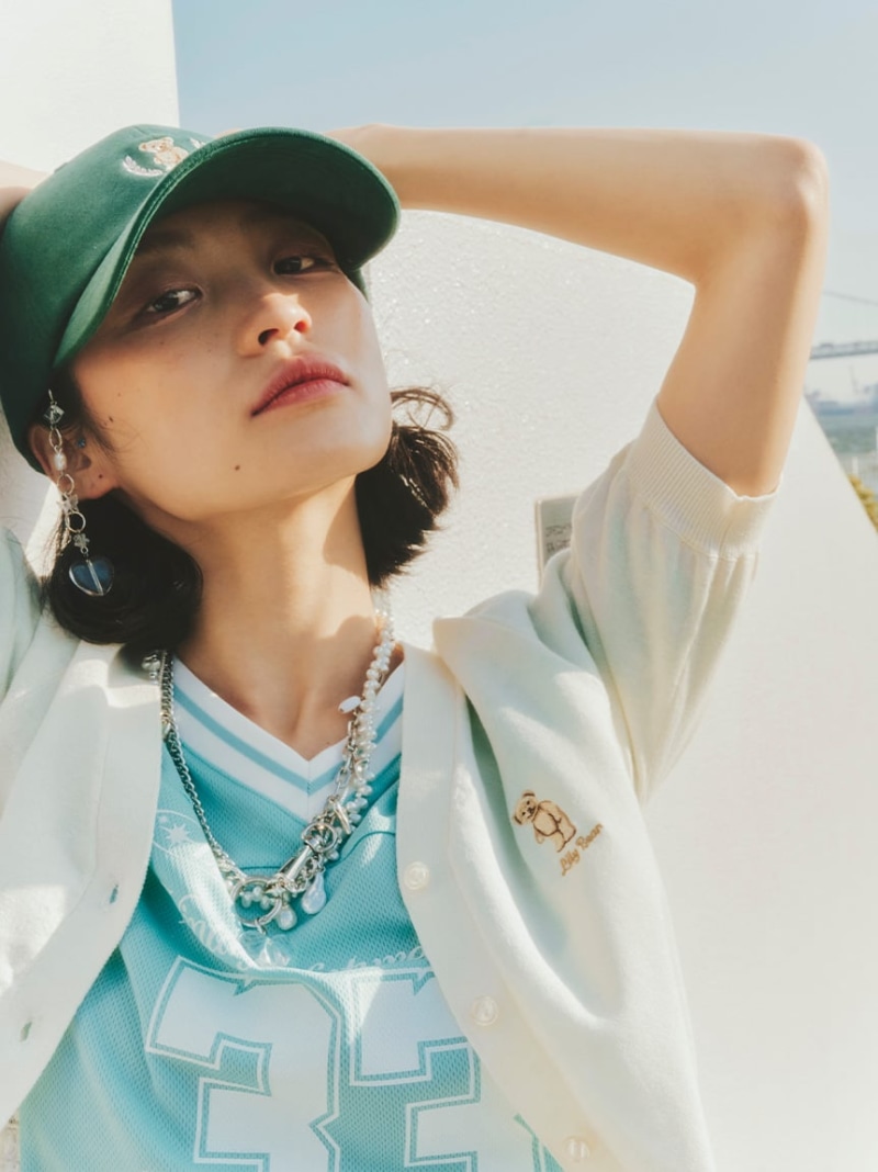 【楽天市場】【SALE／30%OFF】【WEB限定カラー】Lily Bearハーフスリーブカーディガン LILY BROWN リリーブラウン ...