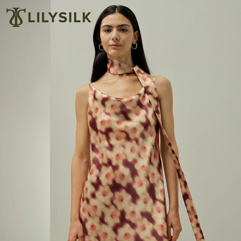 【楽天市場】LILYSILK(リリーシルク) シルク スカーフ ベルト バッグ リボン 長方形 レディース シルク100% リバティ生地 水仙プリント 花柄 長い 髪 首飾り 母の日 ギフト ...