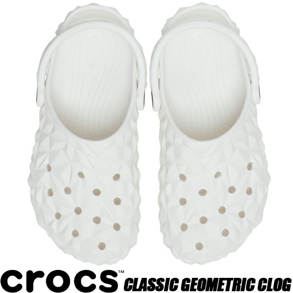 【楽天市場】crocs CLASSIC GEOMETRIC CLOG WHITE 209563-100 クロックス クラシック ジオメトリック ...