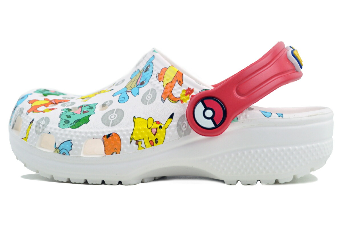 【楽天市場】crocs CLASSIC POKEMON CLOG TODDLER WHITE/MULTI 207754-94s クロックス ポケットモンスター クラシック クロッグ トドラー ...