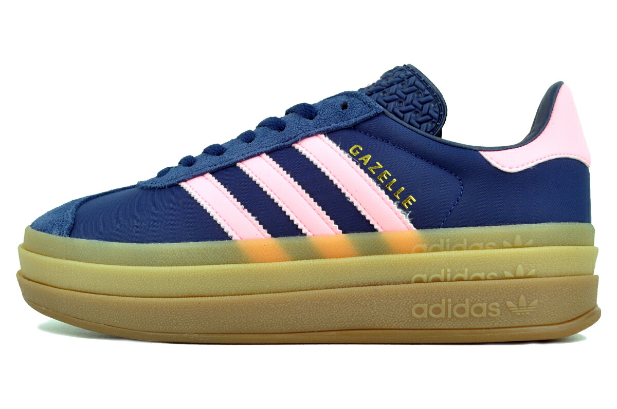 【楽天市場】[ ポイントUP & 最大2000円OFFクーポン ] adidas GAZELLE BOLD W DKBLUE/PINSPA ...