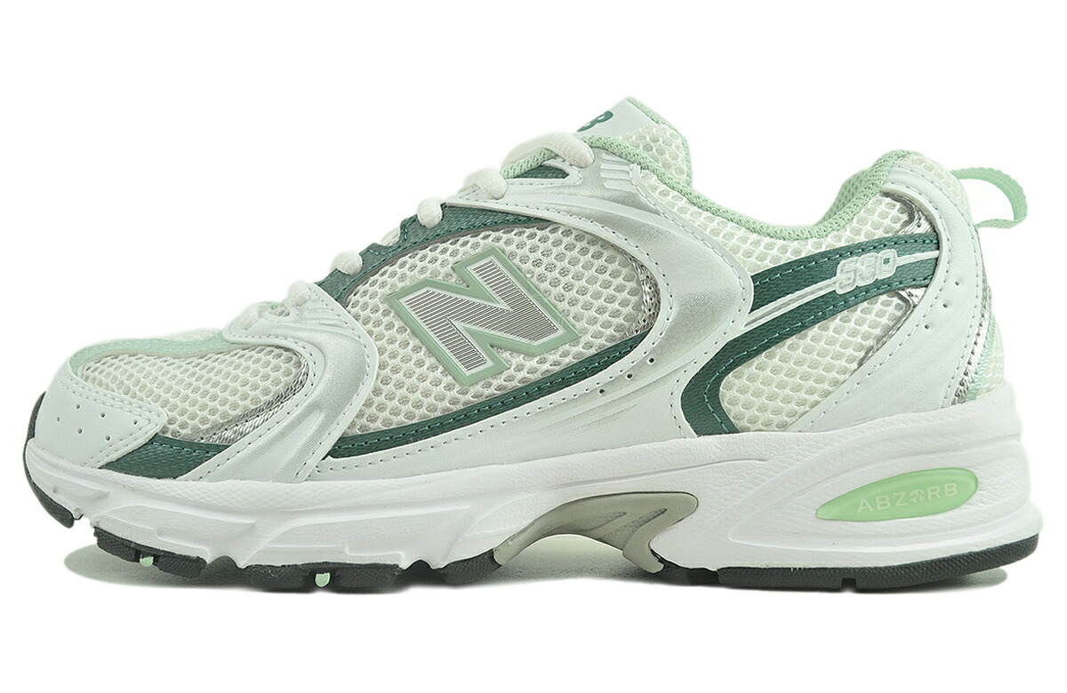 【楽天市場】NEW BALANCE MR530RB WHITE/GREEN width D ニューバランス 530 レディース スニーカー ...