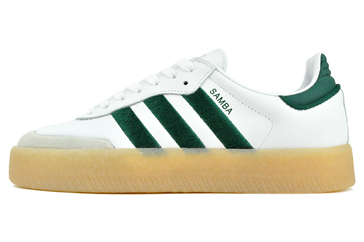 【楽天市場】adidas SAMBAE W FTWWHT/CGREEN/FTWWHT id0440 アディダス サンベイ ウィメンズ フット ...