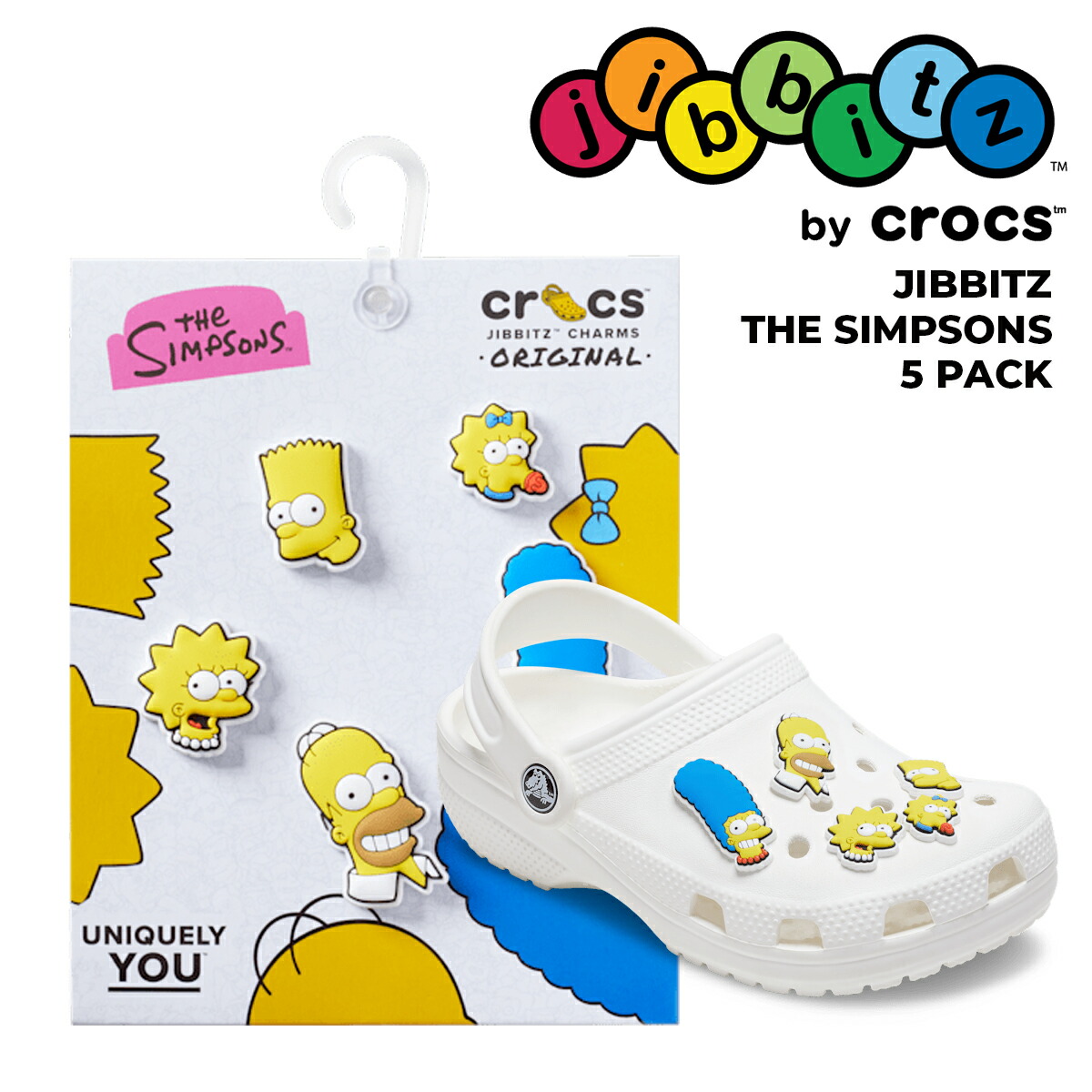 【楽天市場】crocs JIBBITZ THE SIMPSONS 5 PACK 10014880 クロックス ジビッツ ザ・シンプソンズ 5 ...