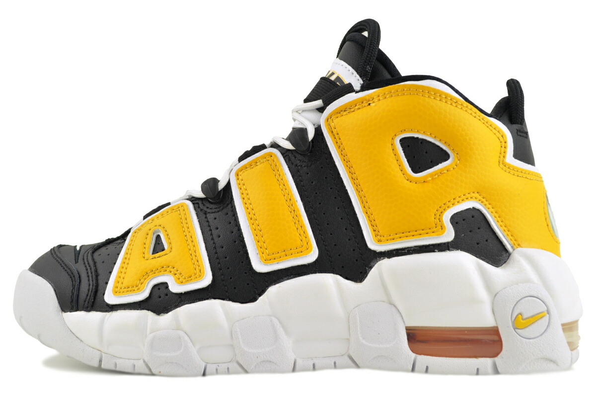 【楽天市場】NIKE AIR MORE UPTEMPO KI(GS) Be True To Her School blk/wht-university gold fn0262-001 ナイキ ...