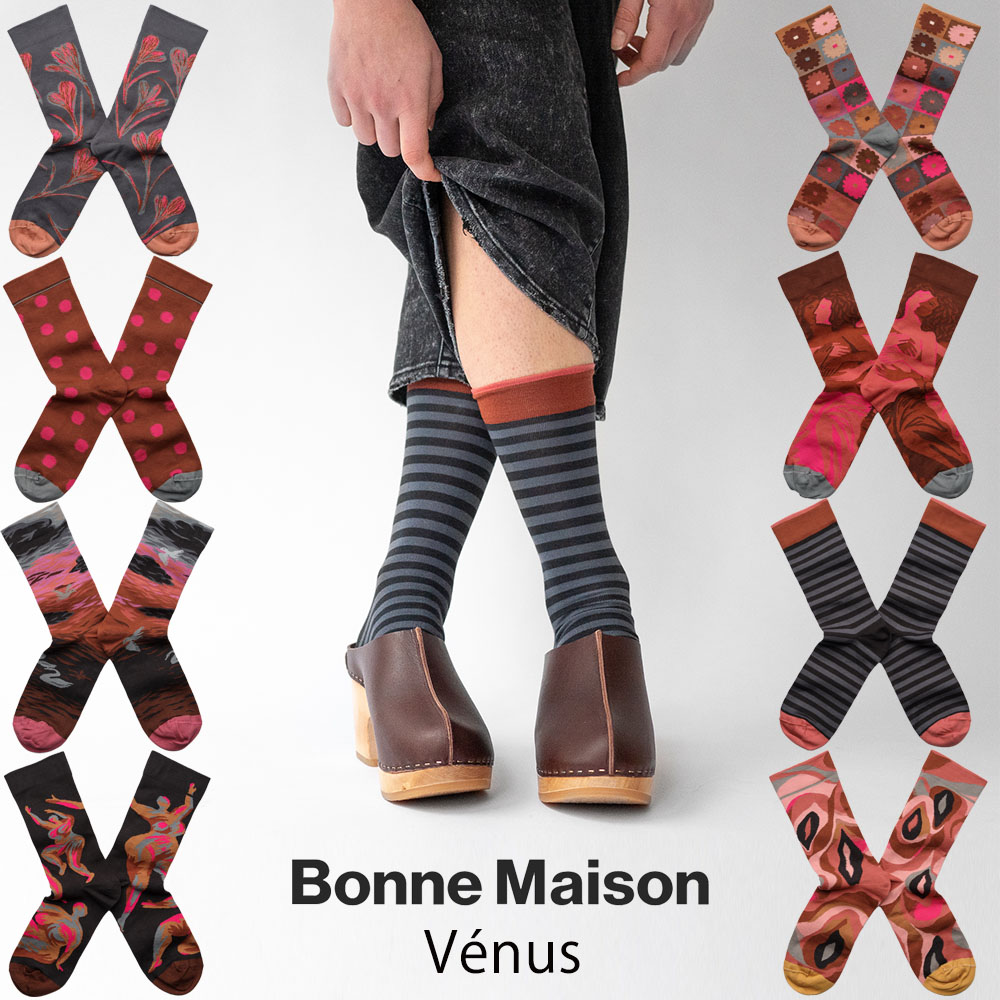 【楽天市場】Bonne Maison／ボンヌ メゾンVenus ビーナスフランス直輸入インポートソックスレッグウェア2WAYストレッチMade ...