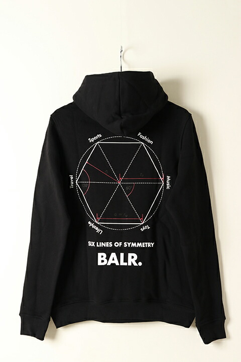 【楽天市場】【30%OFF】BALR. ボーラー Olaf Straight Symmetry Hoodie{B1261.1012-BAA ...