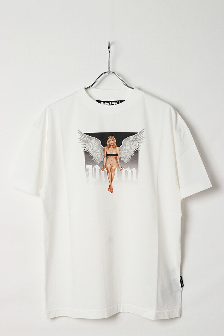 【楽天市場】{SOLD}Palm Angels パームエンジェルス Pin up T-shirt{PMAA001S25JER00A0310 ...