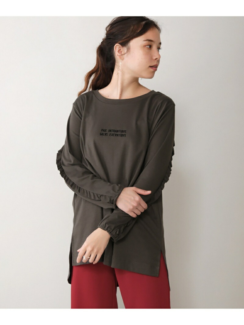 【楽天市場】【SALE／70%OFF】フリルスリーブロゴロンT Bou Jeloud バブ / ブージュルード トップス カットソー・Tシャツ ...