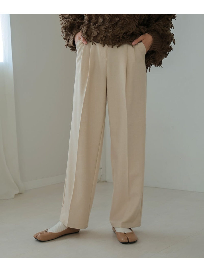 【楽天市場】【SALE／30%OFF】【S・M・Lサイズ展開有り】センタープレスツータックスラックス Bab バブ / ブージュルード パンツ ...