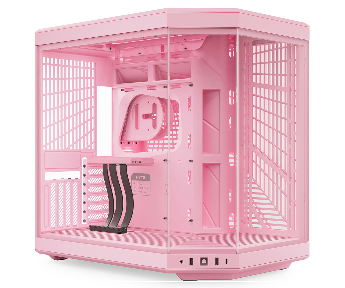 【楽天市場】HYTE PCケース Milky Y70 ストロベリーミルク 独自のピラーレス式パノラマ強化ガラスを搭載したミドルタワーPCケース Y70 Strawberry Milk：リンクス ...