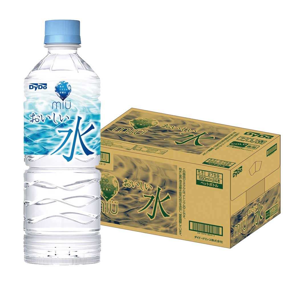 【楽天市場】【送料無料】DyDo ダイドー ミウ おいしい水 550ml×1ケース/24本：リカーBOSS 楽天市場店