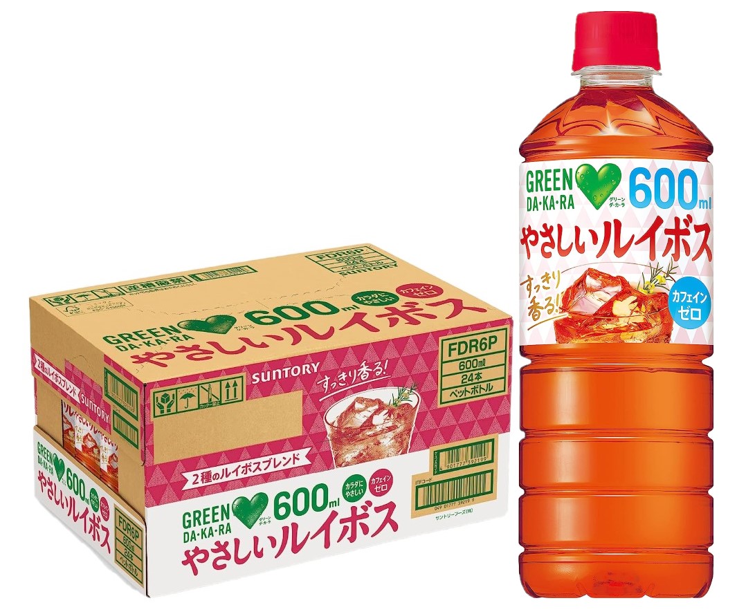 【楽天市場】【送料無料】サントリー GREEN DAKARAグリーンダカラ やさしいルイボス 600ml×1ケース/24本【ご注文は1ケース ...