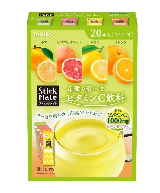 【楽天市場】【送料無料】名糖産業 meito スティックメイト VCアソート 20P×12箱インスタントティー スティック ティー TEA ...