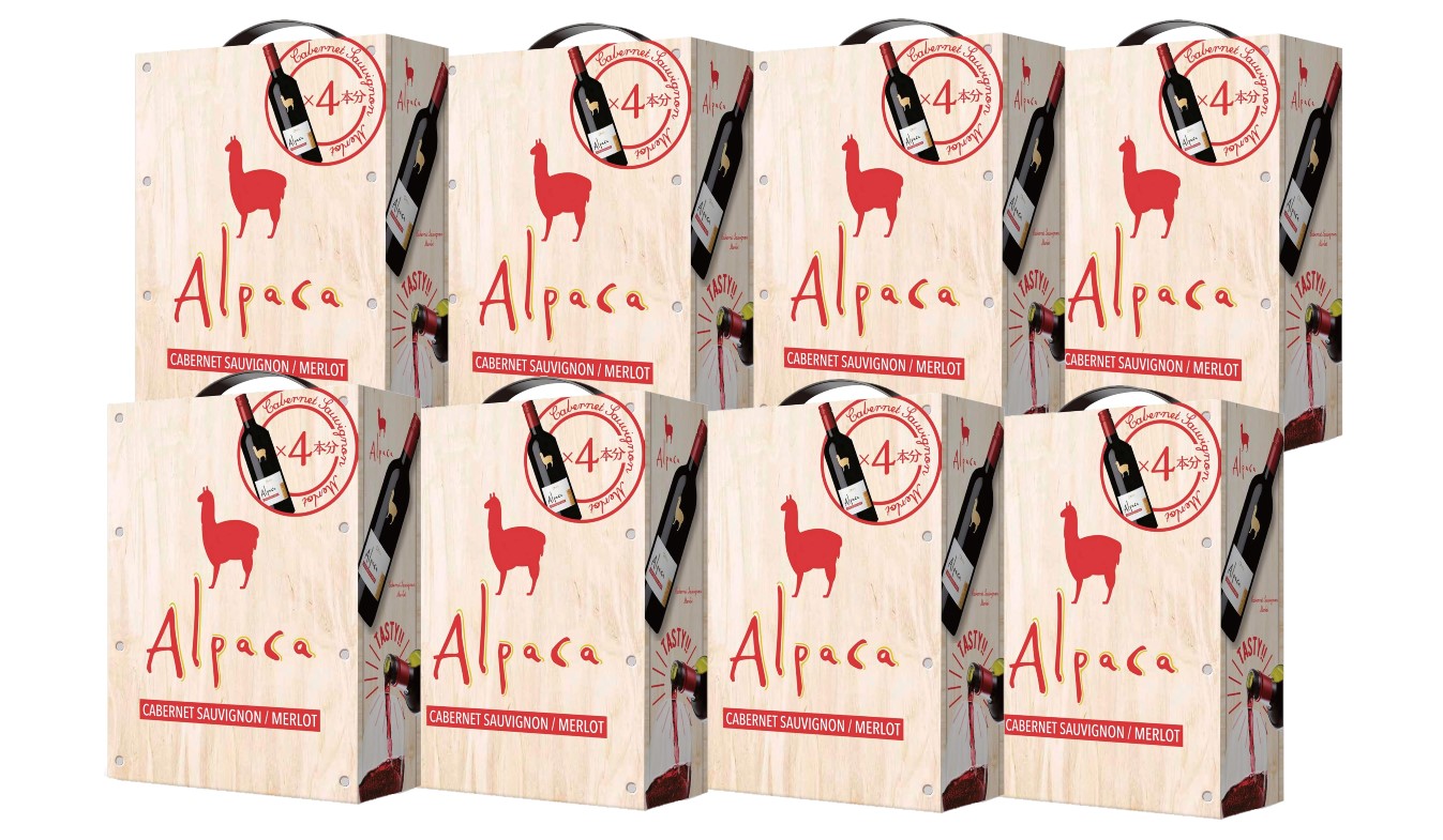 【楽天市場】【送料無料】Alpaca アルパカ サンタ・ヘレナ・アルパカ・カベルネ・メルロー 3000ml 3L×2ケース/8本 [ 赤ワイン ...