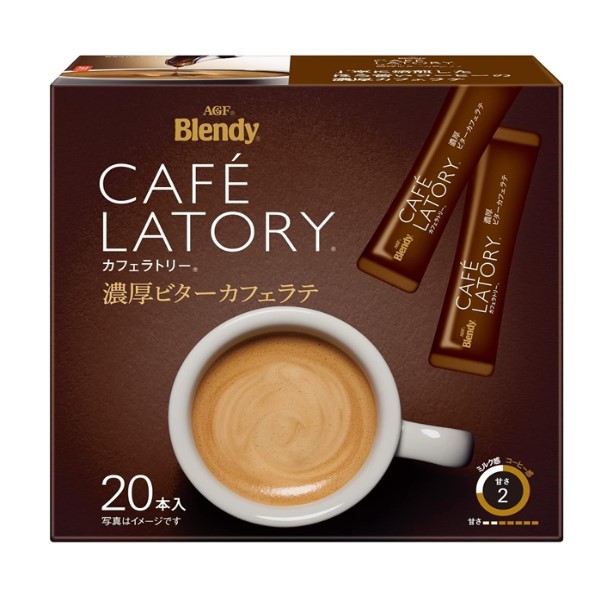 【楽天市場】【送料無料】AGF ブレンディカフェラトリースティックBlendy CAFE LATORY 濃厚ビターカフェラテ20本入×6箱 ...