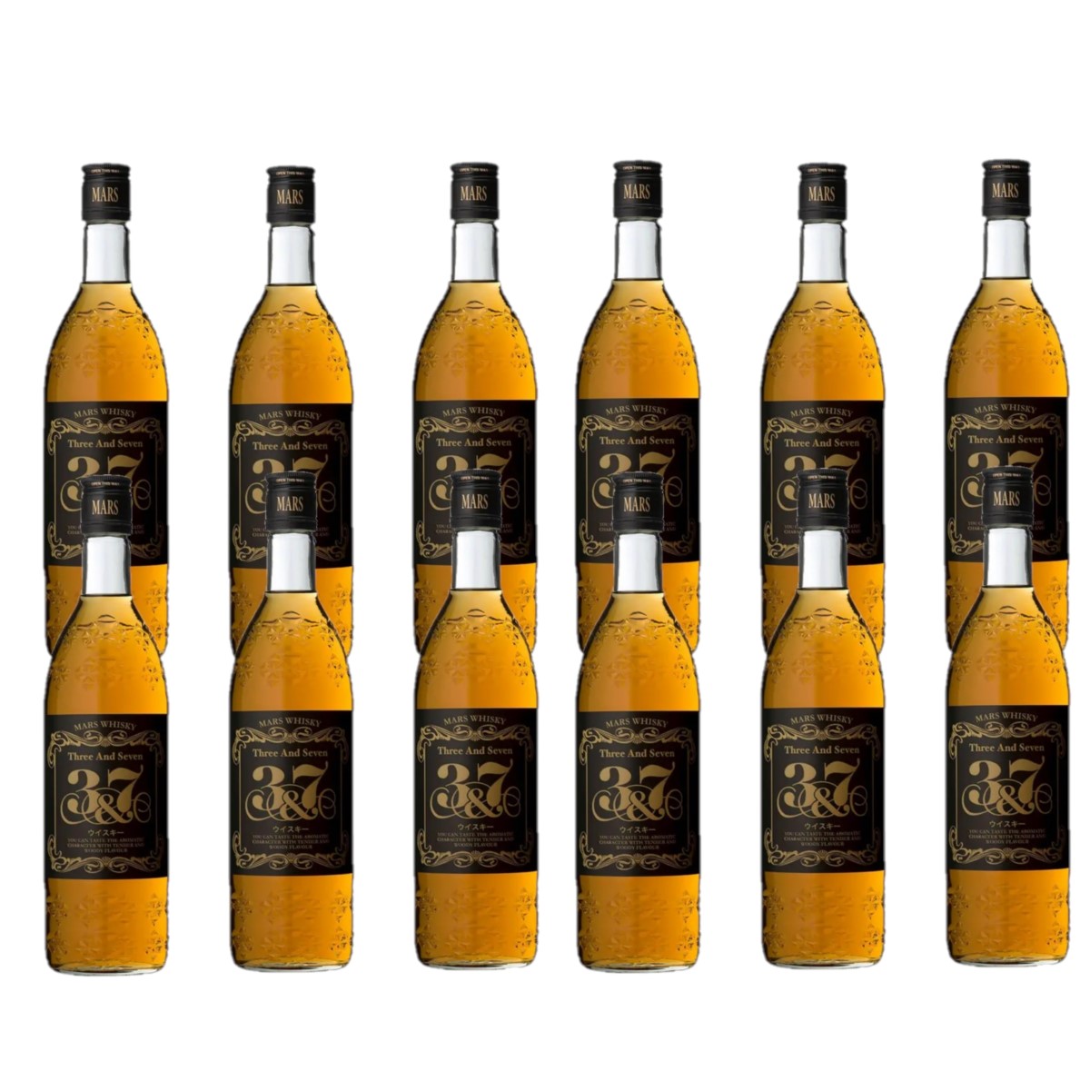 【楽天市場】【送料無料】本坊酒造 MARS WHISKY スリーアンドセブンマルスウイスキー 3＆7 720ml×1ケース/12本【北海道・東北・四国・九州・沖縄県は別途送料がかかります ...