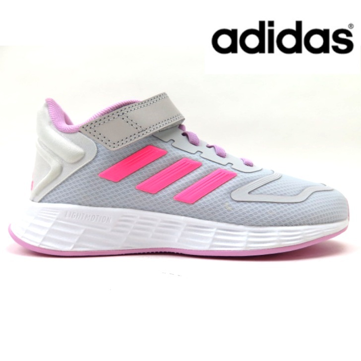 【楽天市場】adidas アディダス Duramo 10 EL K GV8923グレー/ピンク デュラモ10 ジュニア スニーカーローカット ...