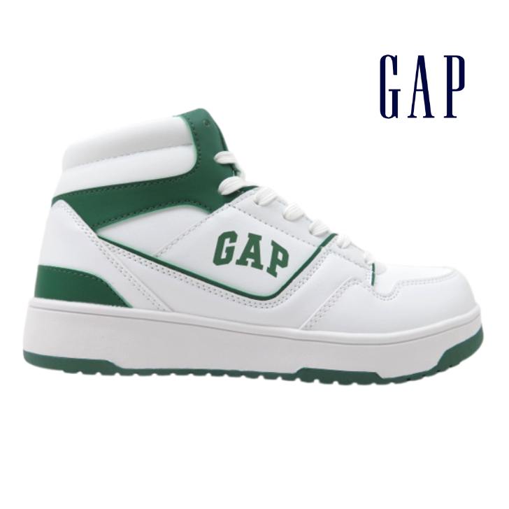 【楽天市場】GAP ギャップ GPU22342 ホワイト/グリーン(W/GR)レディース メンズ ユニセックス ハイカット 滑りにくい 防滑 レースアップ 防水 軽量 クッション性 コート ...