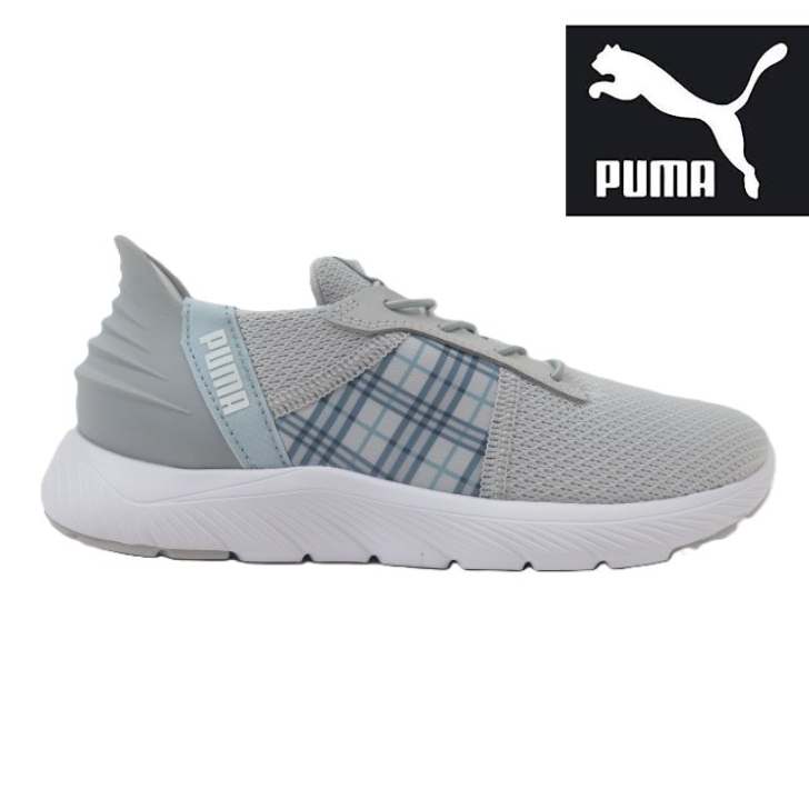 【楽天市場】PUMA プーマ SOFTRIDE REMI EASE IN CHECKER311077 グレー/柄(02)レディース 立ったまま ...
