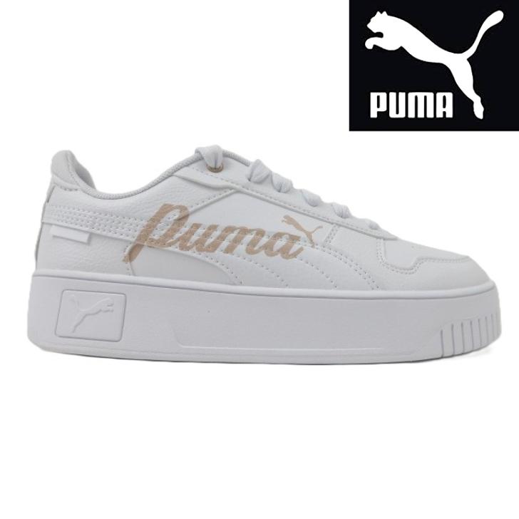 【楽天市場】PUMA プーマ Carina Street400275 ホワイト/ベージュ(02)レディース キャリーナ ストリート 厚底 ...