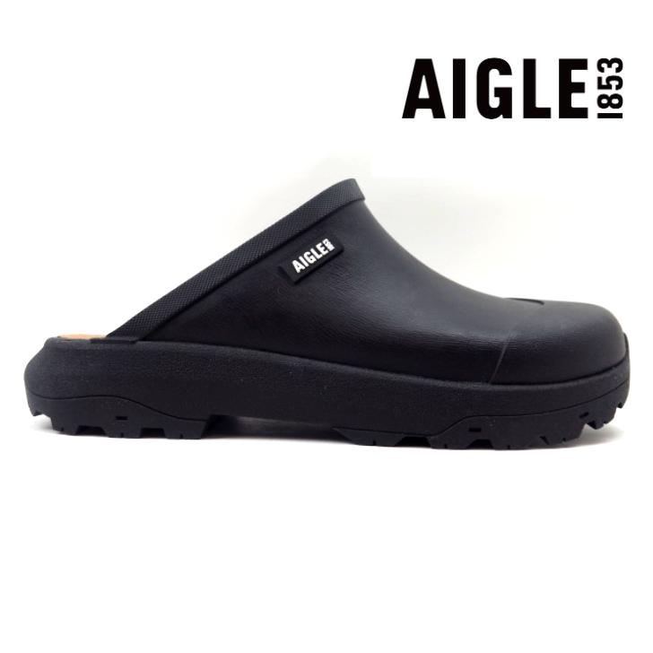 【楽天市場】AIGLE エーグル CORLAY M ZZHS065 ブラック(BK)レディース シューズ コーレイ クロ クロッグ サボ ...