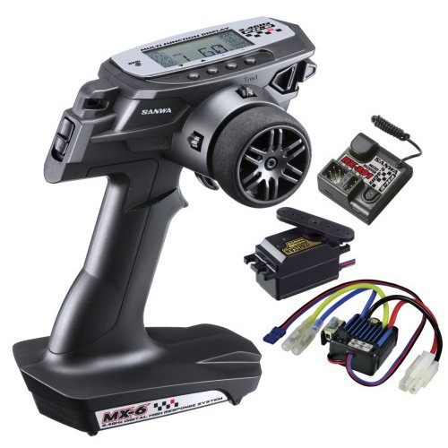 【楽天市場】サンワ MX-6 [BL-SIGMA/HVS-702] EPスタートセット（101A27627A）ESC、サーボ、バッテリー、充 ...