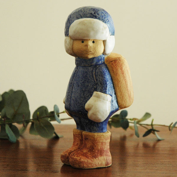 【楽天市場】Lisa Larson リサラーソン School Boy スクールボーイ 初登校 彫像シリーズ 北欧オブジェ 置物：little ...