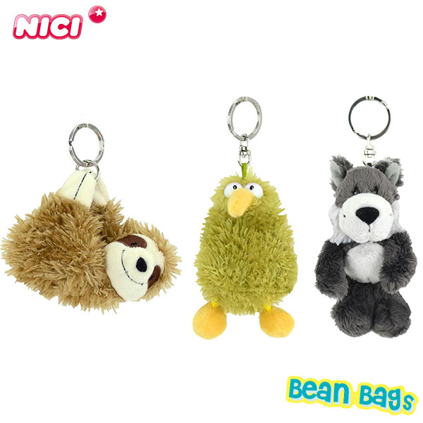 【楽天市場】ニキ NICI BB ナマケモノ ビル バード ビリー・レイ オオカミ GREEN キーホルダー ぬいぐるみ キーリング バッグチャーム バッグアクセサリー 可愛い かわいい ...