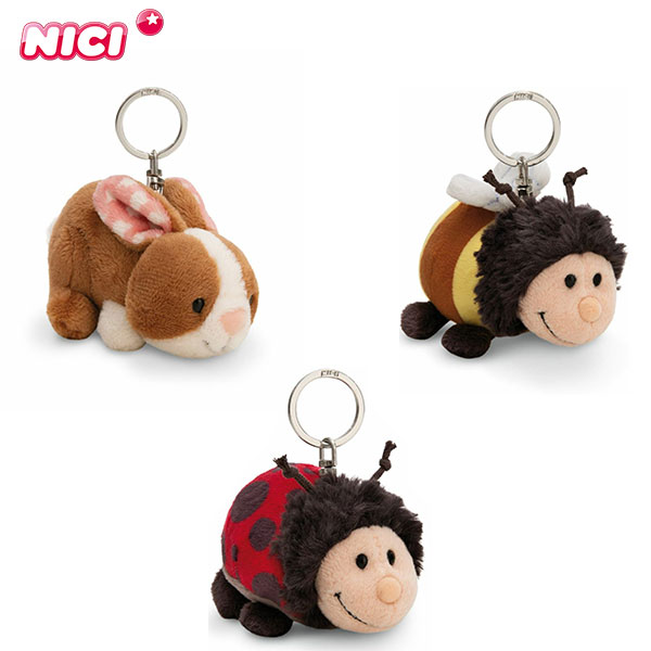 【楽天市場】ニキ NICI BB MF25 Meadow Friends 2025 ラビット サラ ハチ ベリンダ テントウムシ ロッティ キーホルダー ぬいぐるみ キーリング バッグチャーム ...