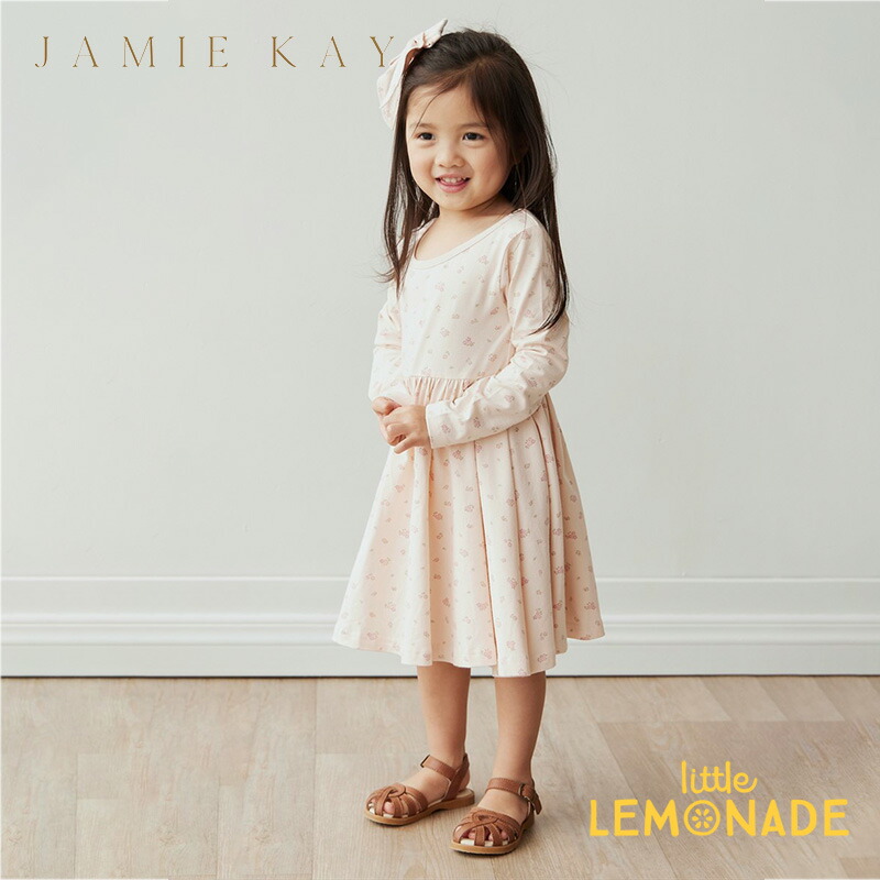 【楽天市場】【Jamie Kay】Organic Cotton Tallulah Dress 【1歳/2歳/3歳/4歳/5歳】 Irina Shell 長袖 ワンピース ドレス ベビー 子供 ...