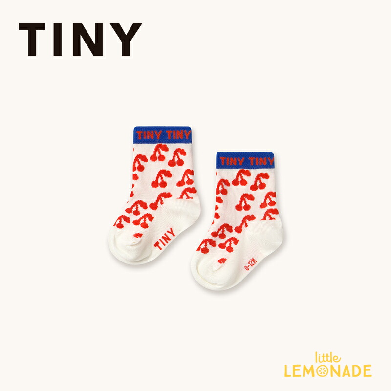 【楽天市場】タイニーコットンズ Cherries Medium socks (0-12か月/12-24か月) TINYCOTTONS ベビー靴下 ソックス チェリー さくらんぼ ミドル丈 ...
