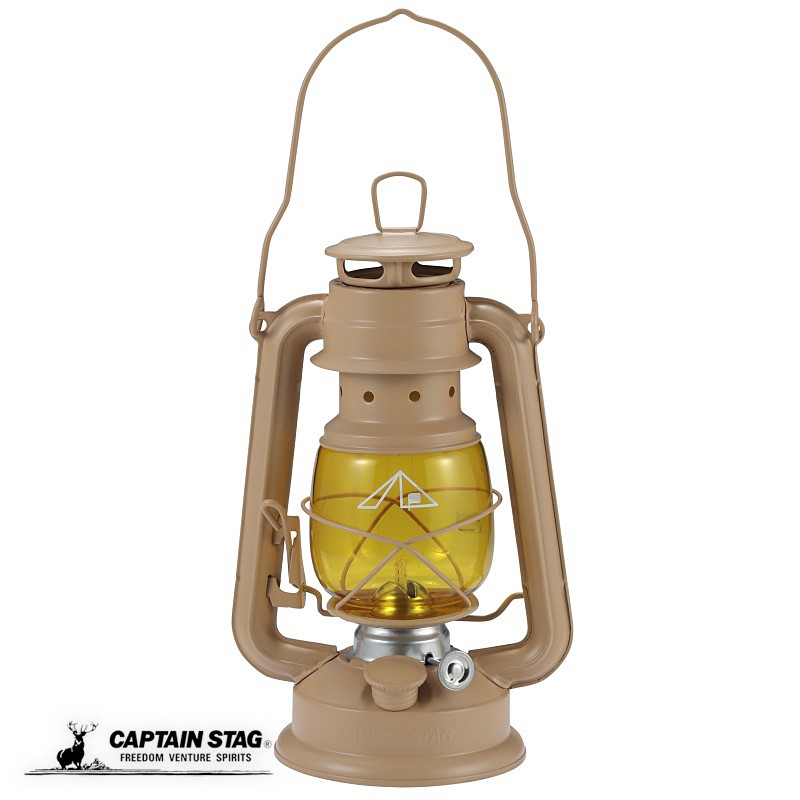 【楽天市場】キャプテンスタッグ(CAPTAIN STAG) キャンプ 防災用 ランタン ライト 照明 オイルランタン シェードセット (中) 幅160×奥行120×高さ250mm タン ...