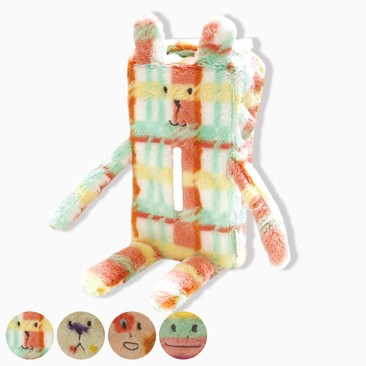 【楽天市場】CRAFTHOLIC ティッシュケース LEALEA CRAFT （ ティッシュ ケース 収納 置き型 かわいい ぬいぐるみ クラフトホリック ウサギ クマ ネコ サル カバー ...