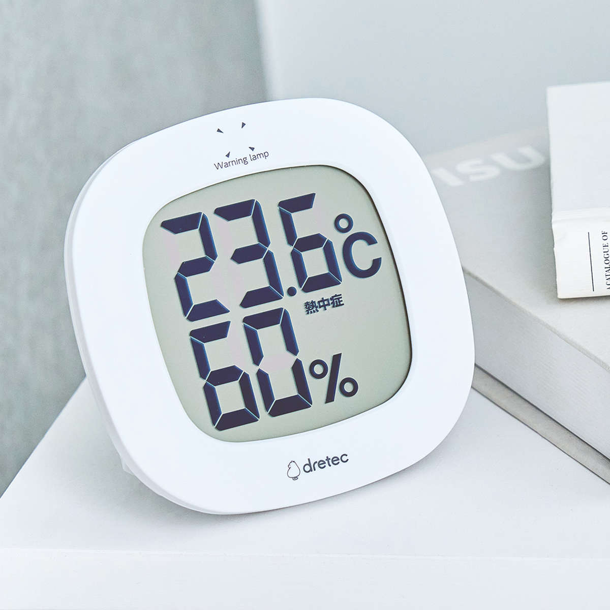 【楽天市場】温湿度計 デジタル温湿度計 ルミール 3色LED 熱中症対策 インフルエンザ予防 ドリテック （ dretec 温度計 湿度計 熱中症アラーム ランプ付き 電池式 温度 湿度 測定 ...