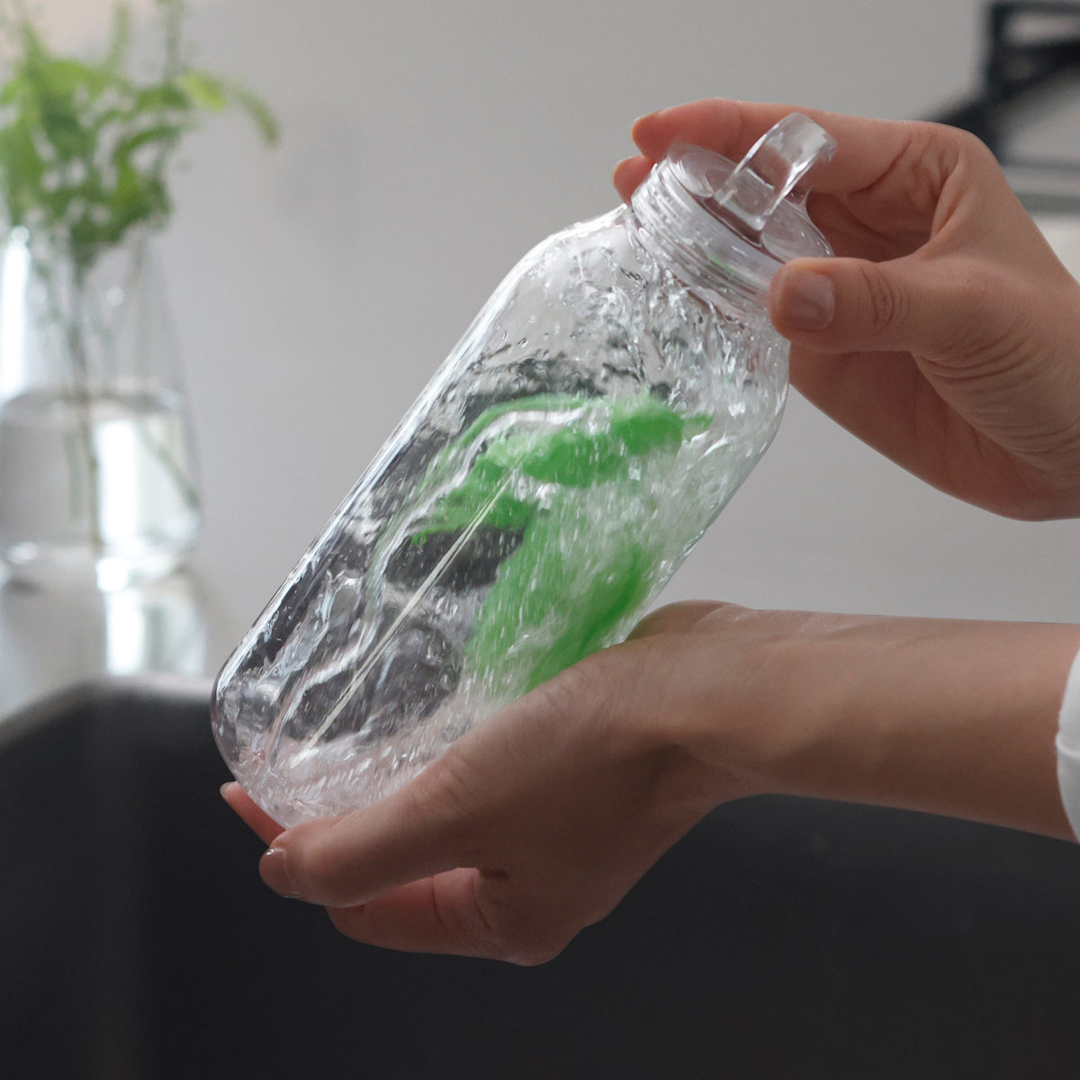 marna マーナ ボトル洗いビーンズ（2個入） K117 （ キッチンスポンジ ペットボトル洗い 食器用スポンジ 台所用スポンジ ペットボトル用 クリーナー キッチン スポンジ