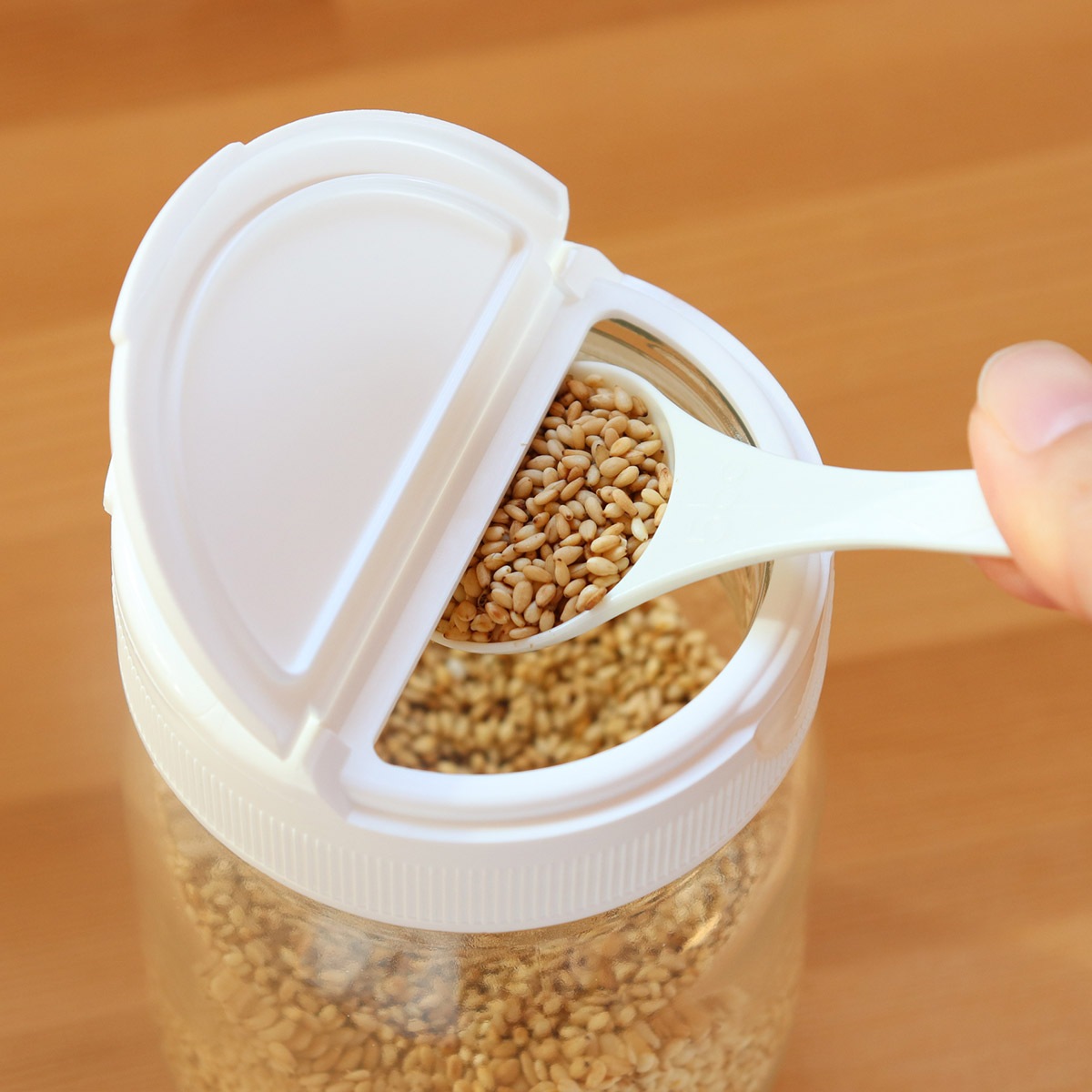 【楽天市場】保存容器 320ml 2wayボトル320 セラーメイト （ 日本製 調味料入れ ガラス 密閉 計量スプーン付き レシピ付き 保存 容器 粉末ボトル スパイスボトル 0.32L ...