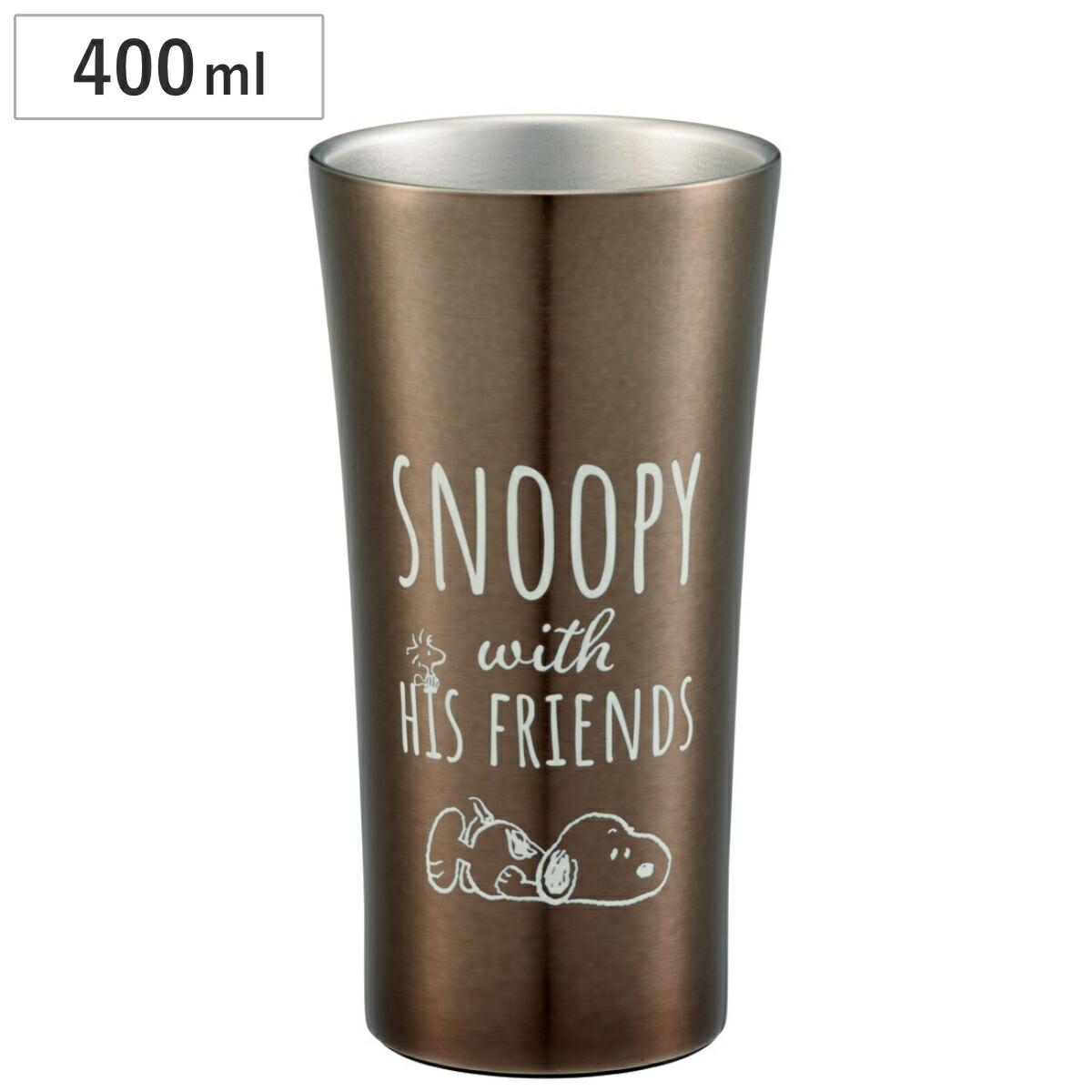 【楽天市場】タンブラー 400ml スヌーピー PEANUTS ステンレス （ ステンレスタンブラー ステンレス製 保温 保冷 カップ コップ キャラ 真空二層構造 キャラクター コーヒー ...