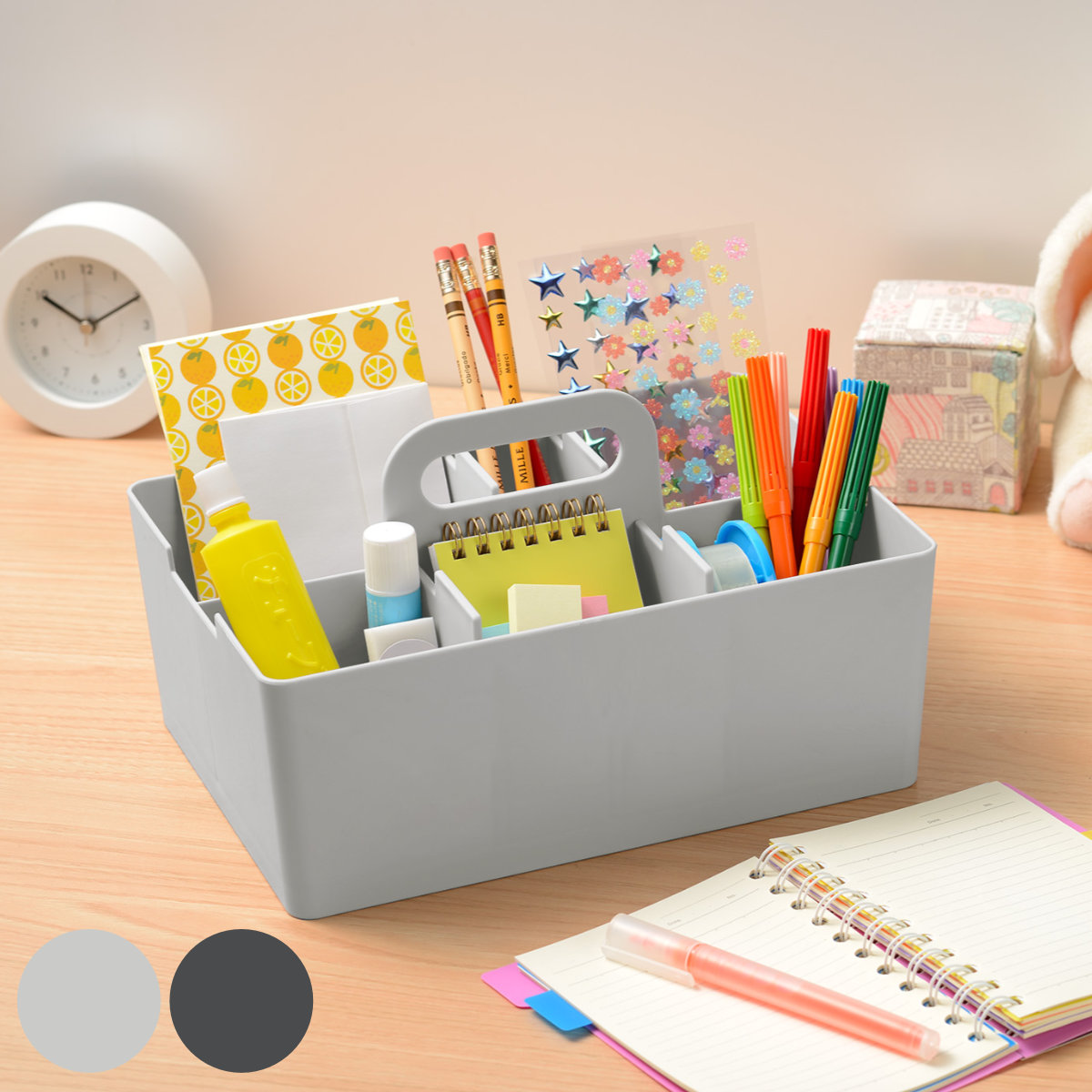 【楽天市場】収納ボックス ポリループ モバイルトレー 小物入れ （ 収納 小物 幅26×奥行18.8×高さ14.5cm 小物収納 小物ケース ...