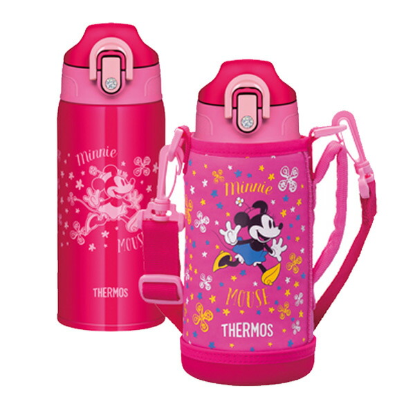 【楽天市場】子供用水筒 サーモス(thermos) 真空断熱 2ウェイボトル 直飲み＆コップ付 カバー付 600ml ミニーーマウス FHO-600WFDS （ 保温 保冷 子供用 水筒 ...