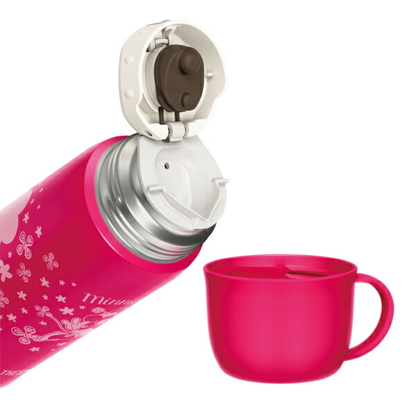 【楽天市場】子供用水筒 サーモス(thermos) 真空断熱 2ウェイボトル 直飲み＆コップ付 カバー付 600ml ミニーーマウス FHO-600WFDS （ 保温 保冷 子供用 水筒 ...