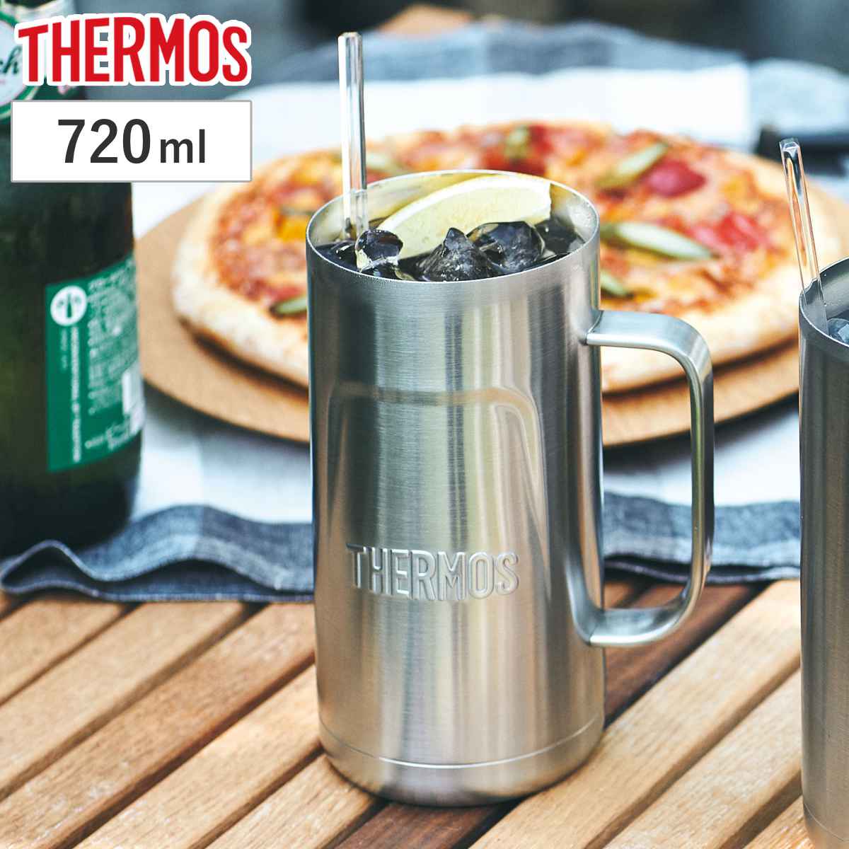 【楽天市場】サーモス ビールジョッキ 720ml 真空断熱 ステンレス製 JDK-720 （ thermos 食洗機対応 タンブラー 保温 ...