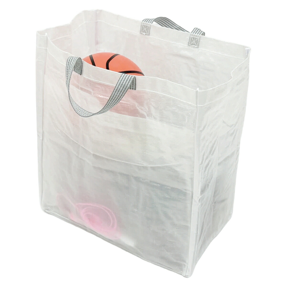 【楽天市場】玄関収納 FIRSTO マルチバスケット （ 収納 ケース 半透明 バッグ 玄関 かばん 折りたたみ 可能 省スペース 収納ケース ...