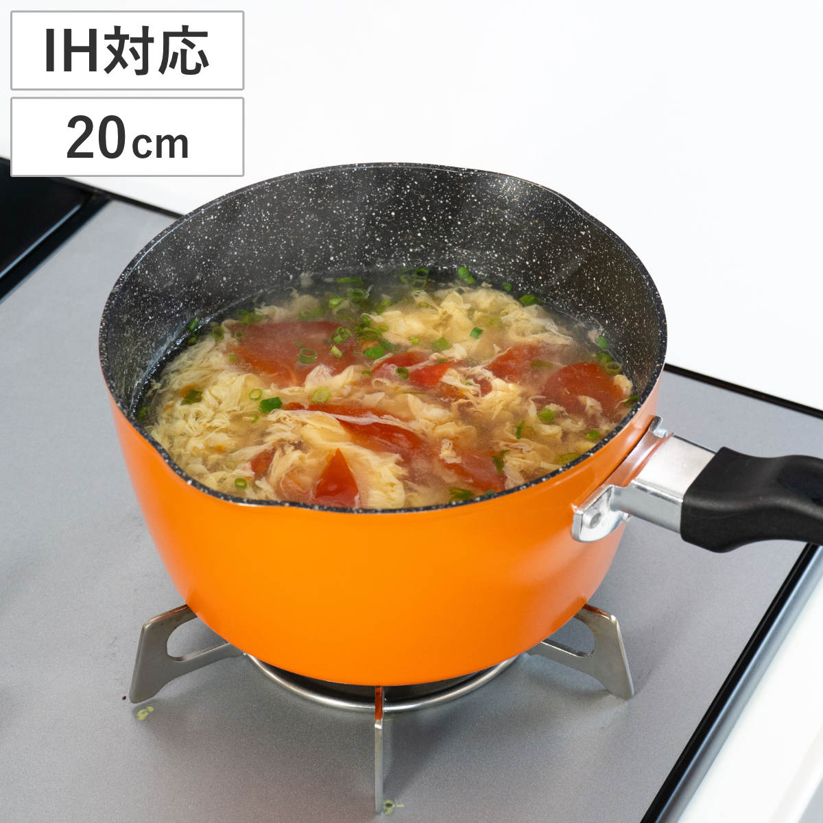 【楽天市場】フライパン 20cm 超深型 IH対応 ギガフッカ （ ガス火対応 片手鍋 炒め鍋 いため鍋 金属ヘラOK 軽い 深型 調理用品 調理器具 アルミ鍋 アルミ製 深型フライパン 深型 ...