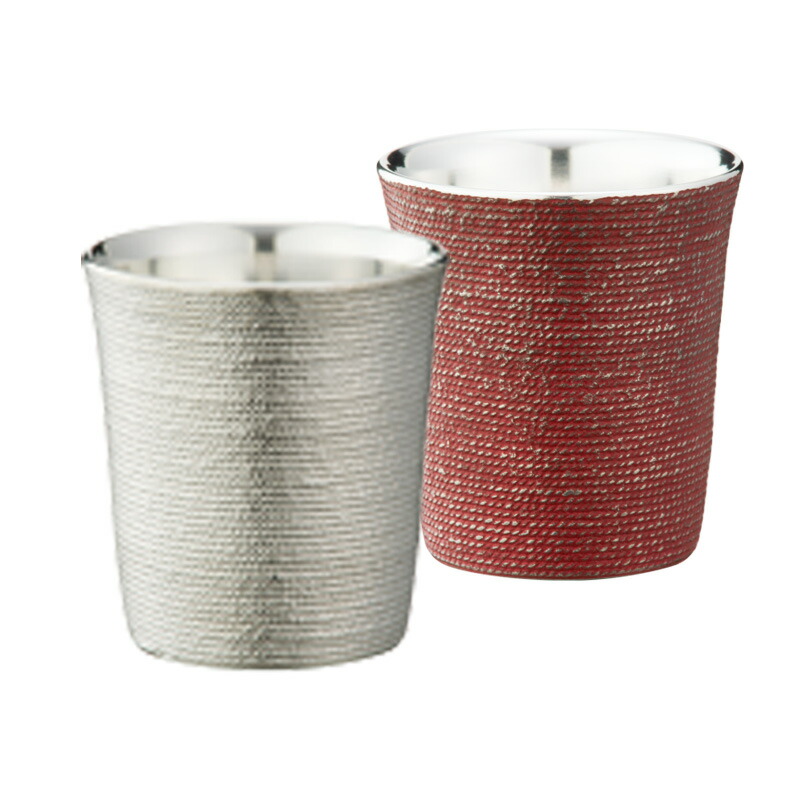 【楽天市場】色選択可能ペア 名入れ可能 大阪錫器 和酒器 ぐい呑み 糸目 ペア ito-2p 55ml 桐箱入り 白・黒・朱・青・緑・黄の6色から2色お選びください（同色2個も可） ラッピング ...